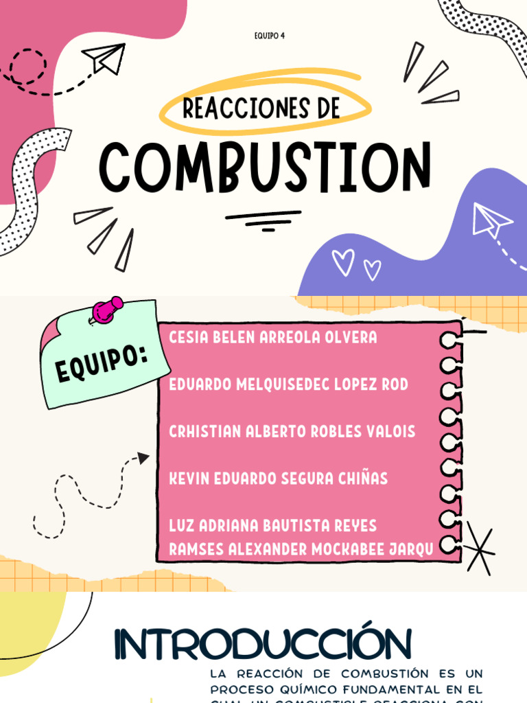 Reacciones de Combustion | PDF | Combustión | Gases de efecto invernadero