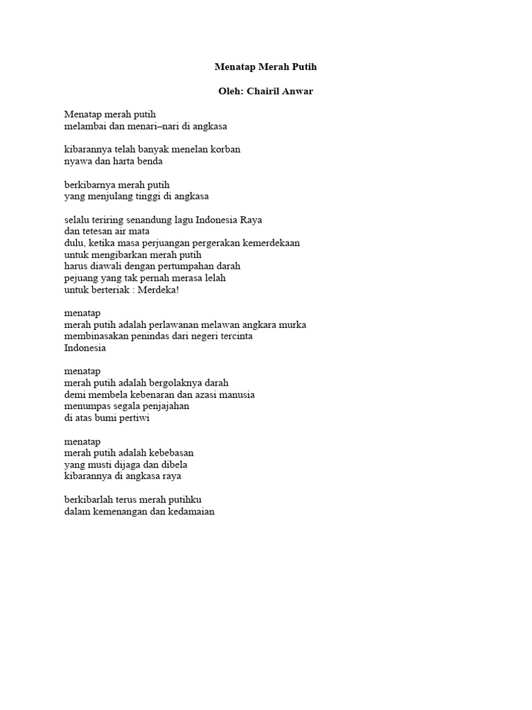 Puisi Putra Kelas VII | PDF