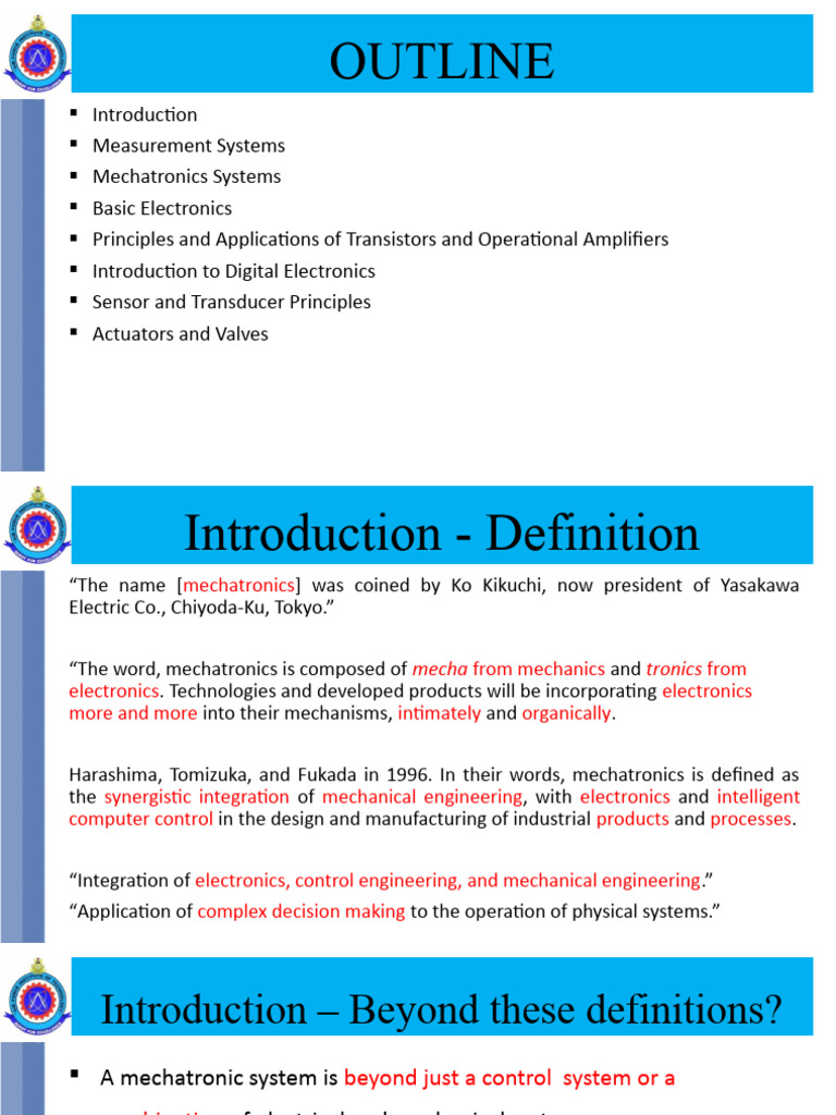 Introduction To Mechatronics | PDF | P–N Junction | Semiconductors