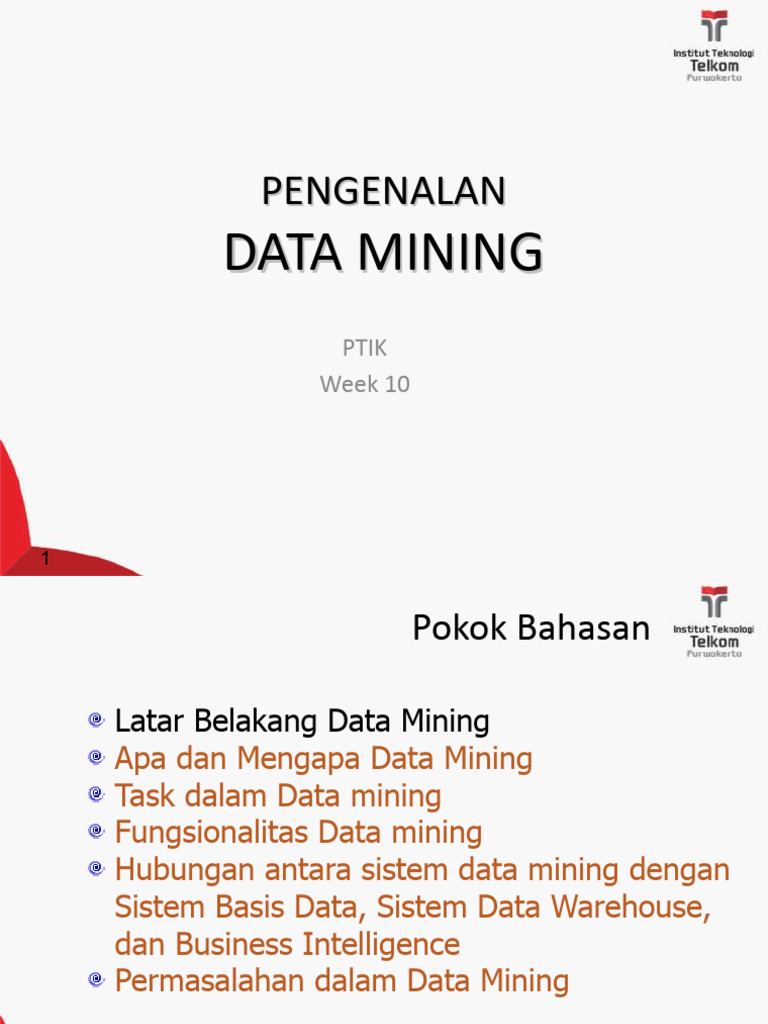 Pengenalan Data Mining | PDF | Data Mining | Data
