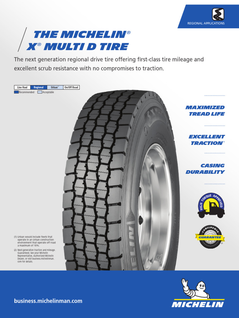 X MULTI D Tirepage | PDF | Tire | Manufactured Goods
