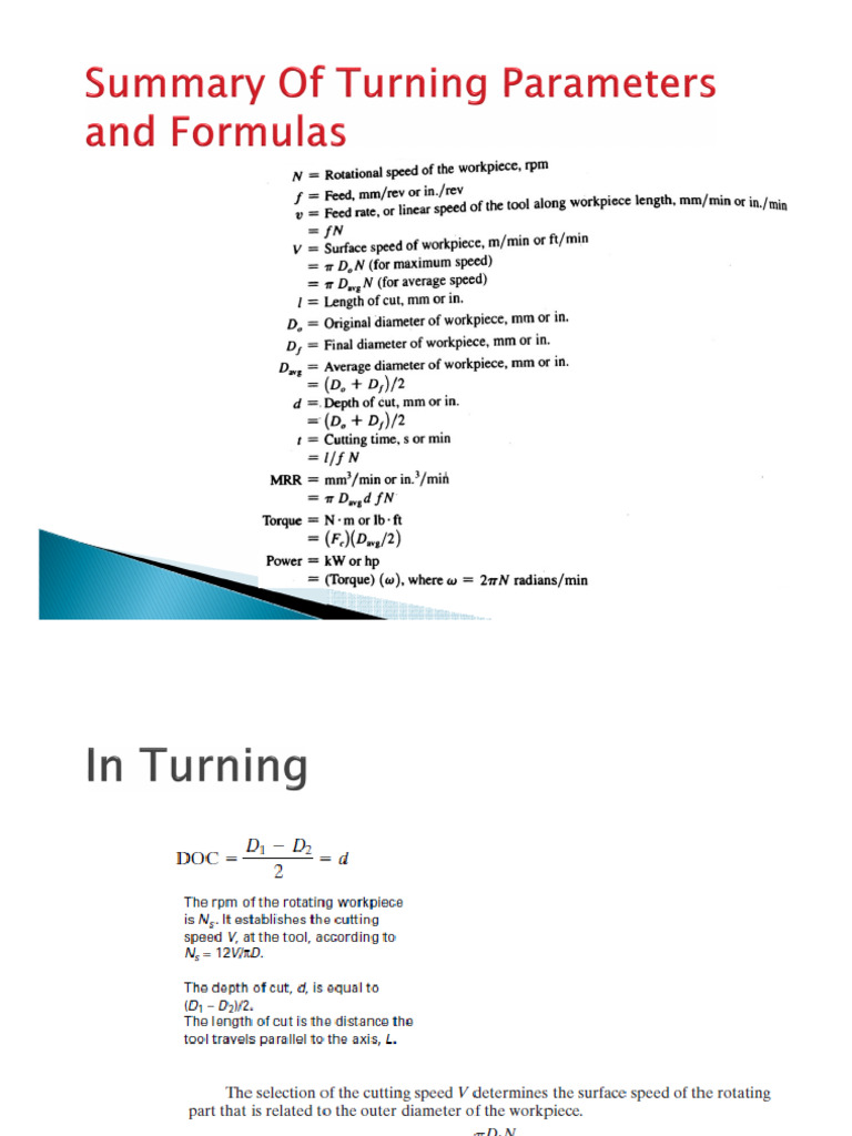 5 Lec 6-7 Turning Operation | PDF
