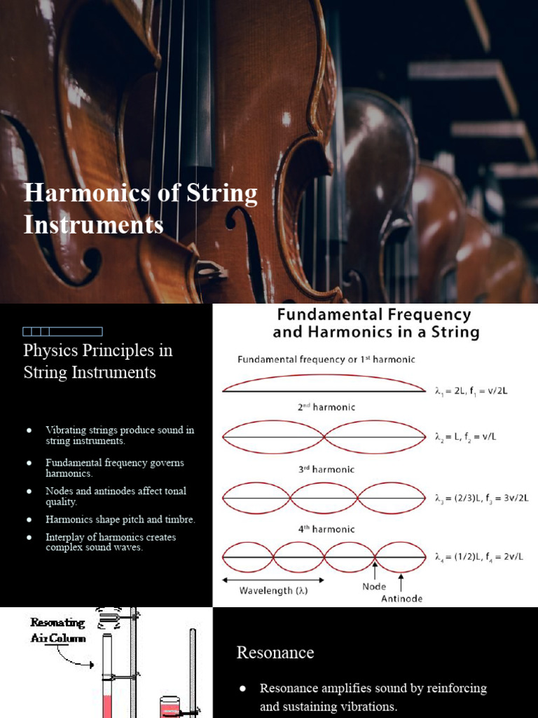Harmonics of String Instruments | PDF