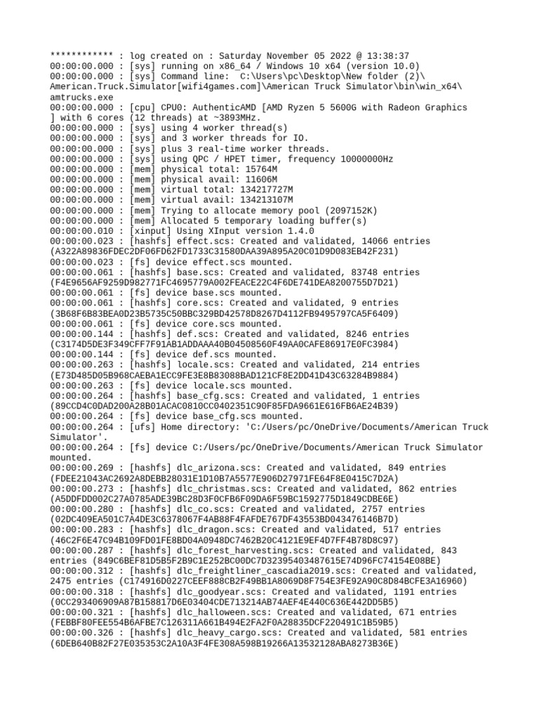 Game Log | PDF | Thread (Computing) | Cache (Computing)