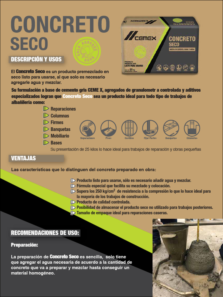 Cemex Concreto | PDF | Hormigón | Materiales