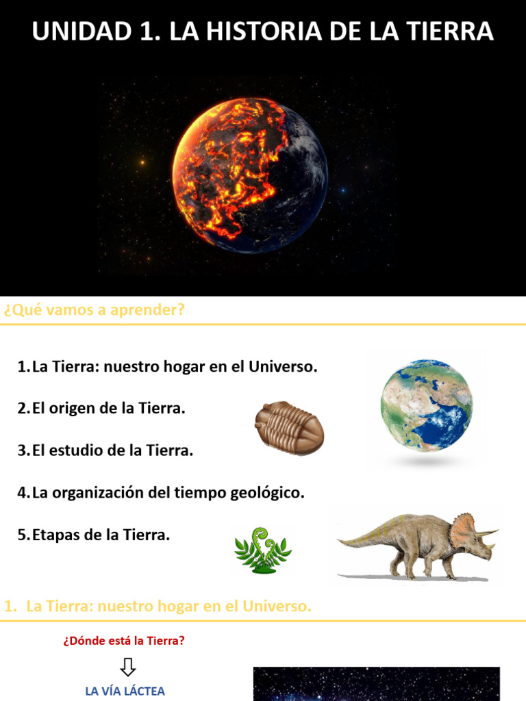 Tema 1. La Historia de La Tierra | PDF | Estrato | Tierra