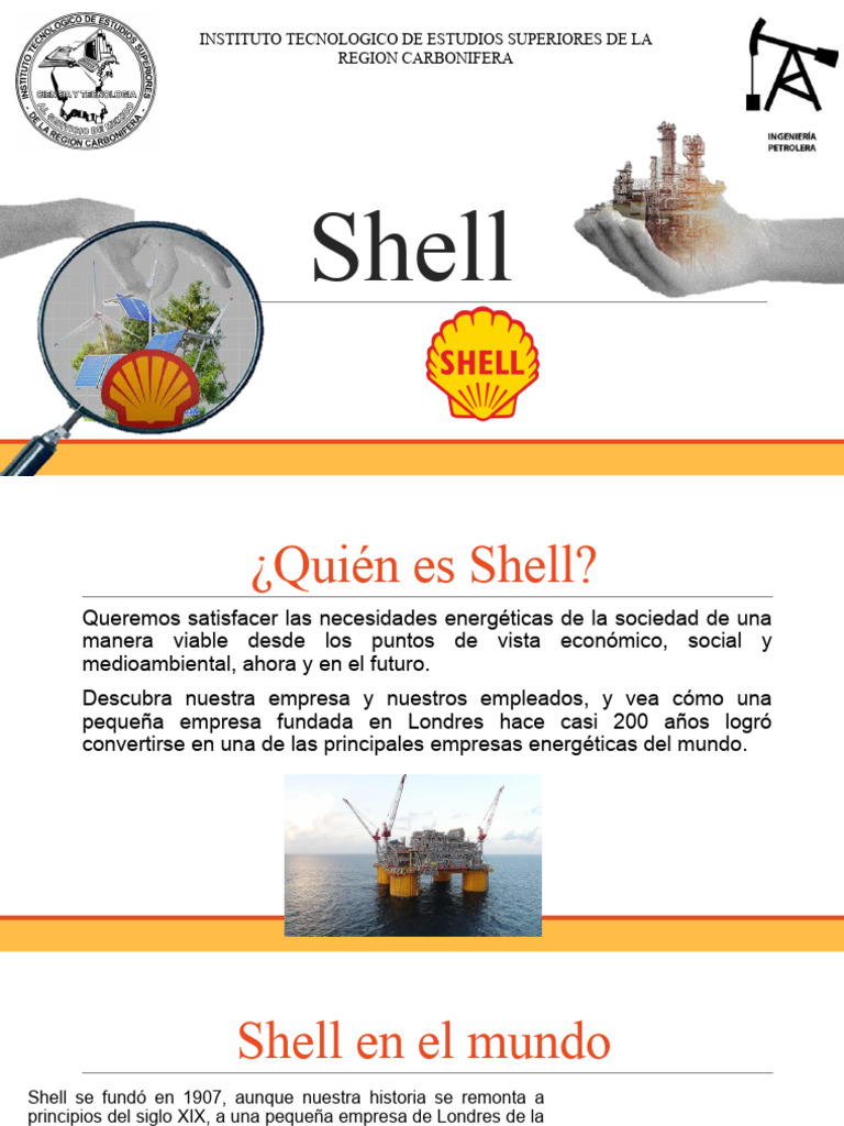 Presentacion de Shell Empresa Petrolera | PDF | Petróleo | Gases