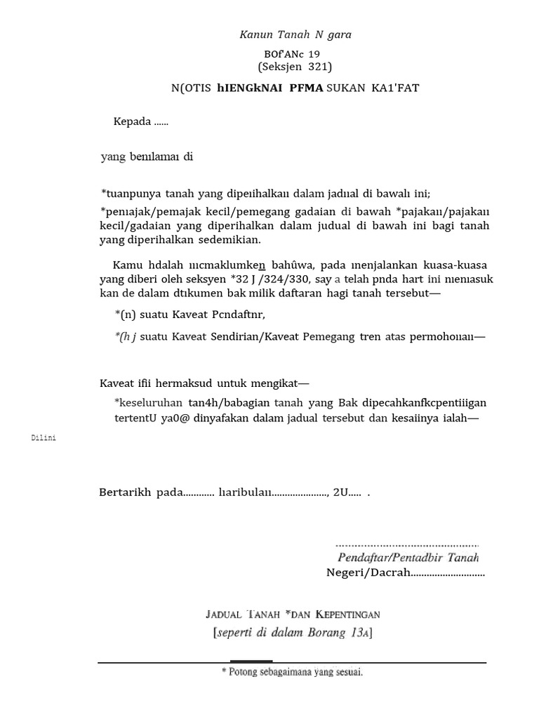Borang-19a 01 | PDF