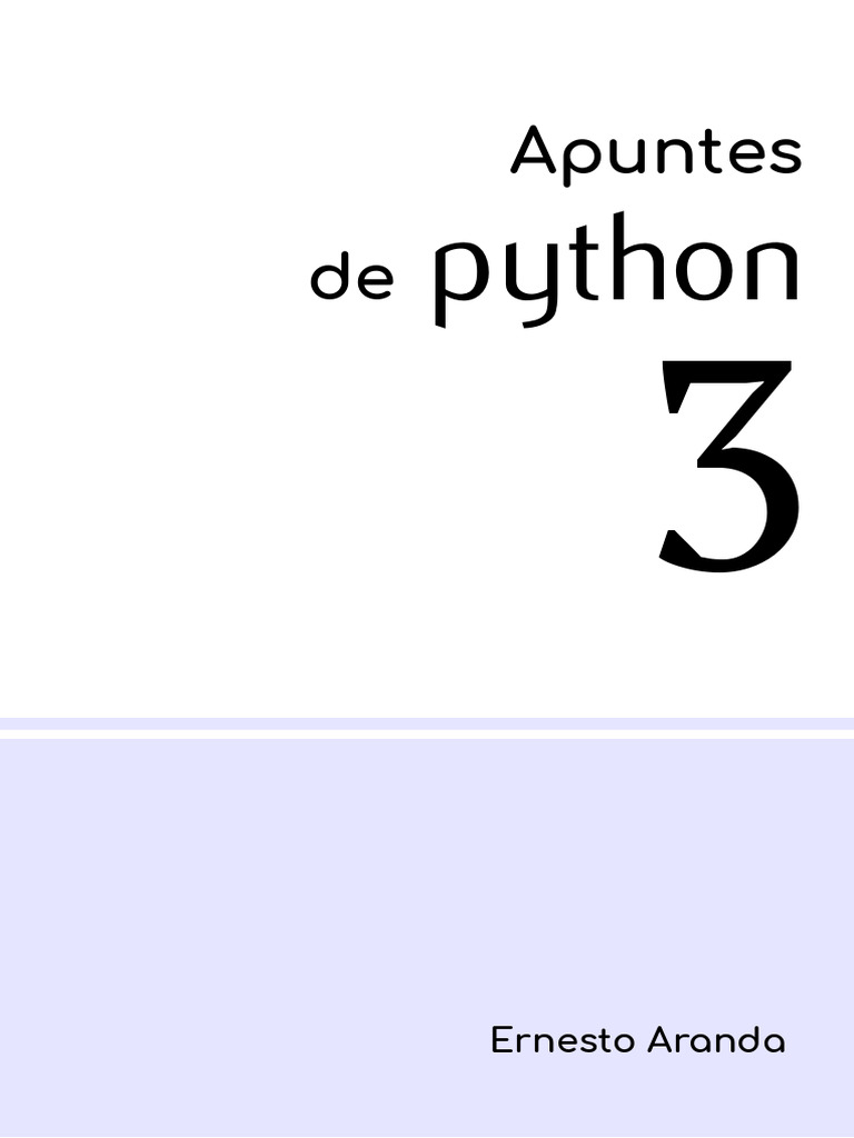 4 Apuntes-Python | PDF | Python (lenguaje de programación) | Objeto ...