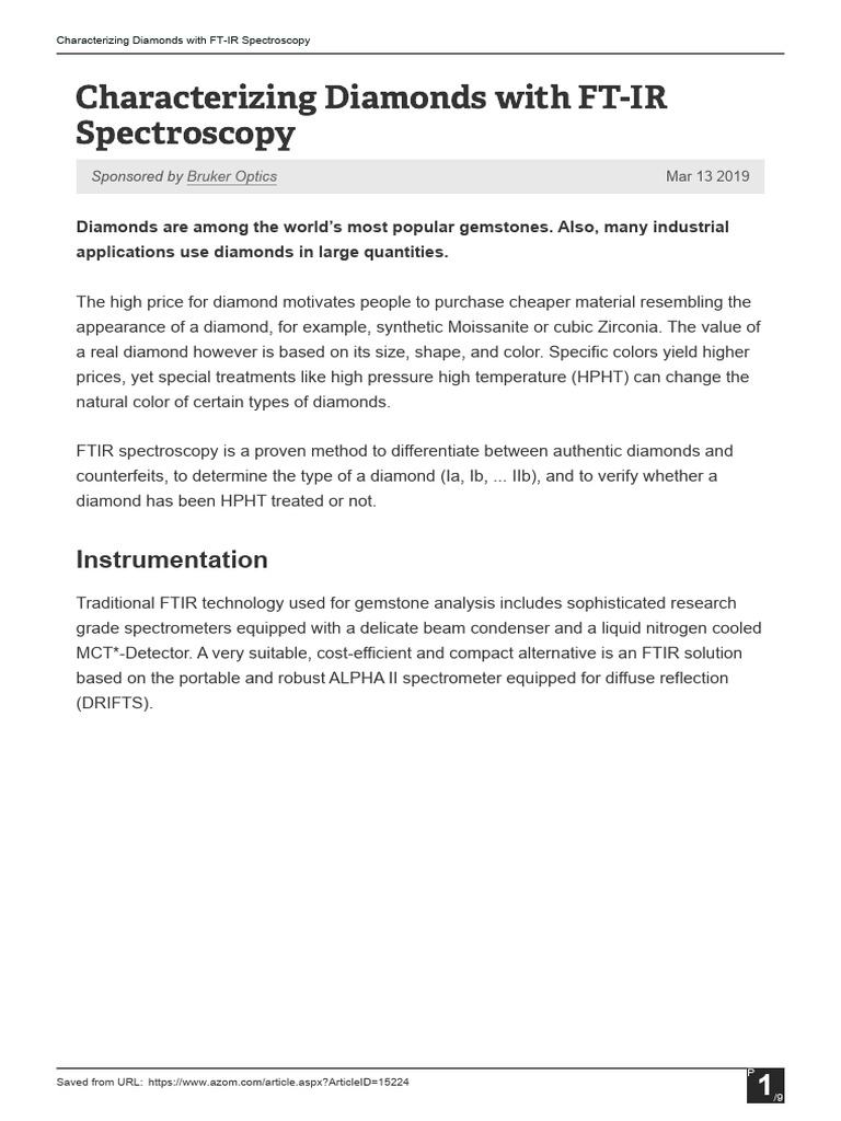 The Gem. The Definitive Visual Guide | PDF | Diamond | Spectroscopy