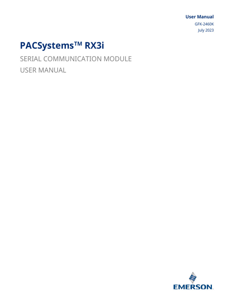 GFK-2460K - Serial Comm Module UM | PDF | Input/Output | Computer Engineering