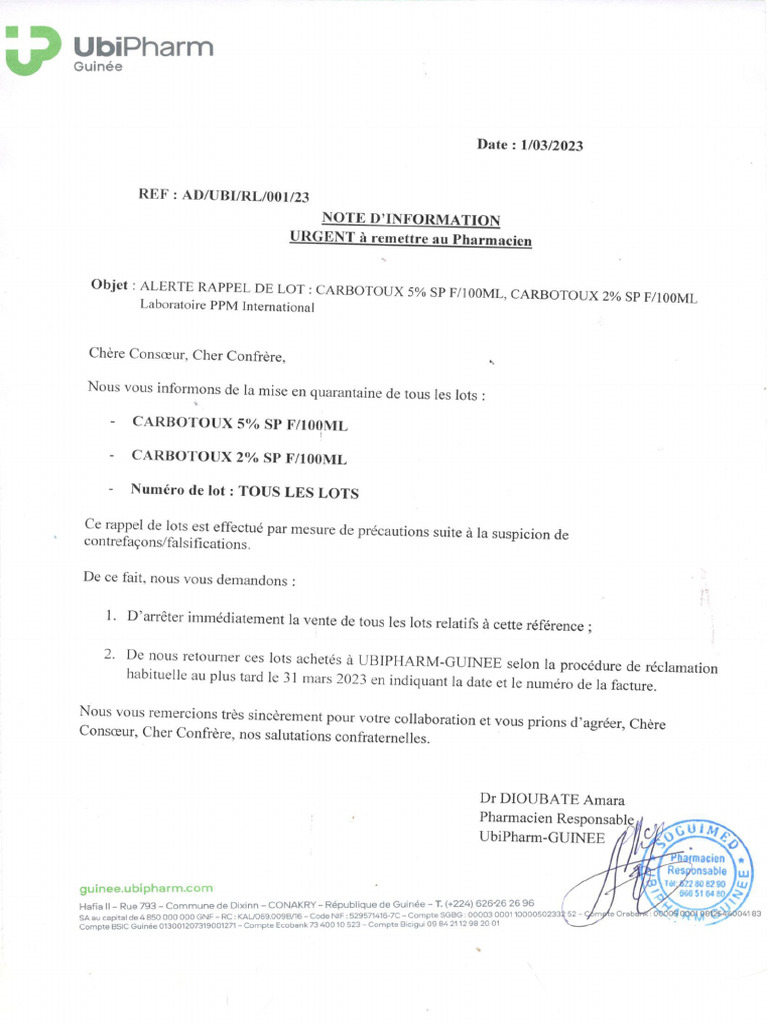 Note D'information | PDF