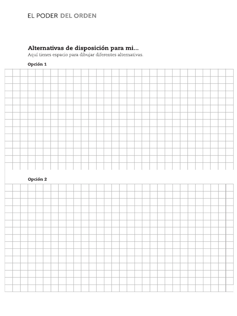 El Poder Del Orden Plantillas | Descargar gratis PDF | Despensa ...