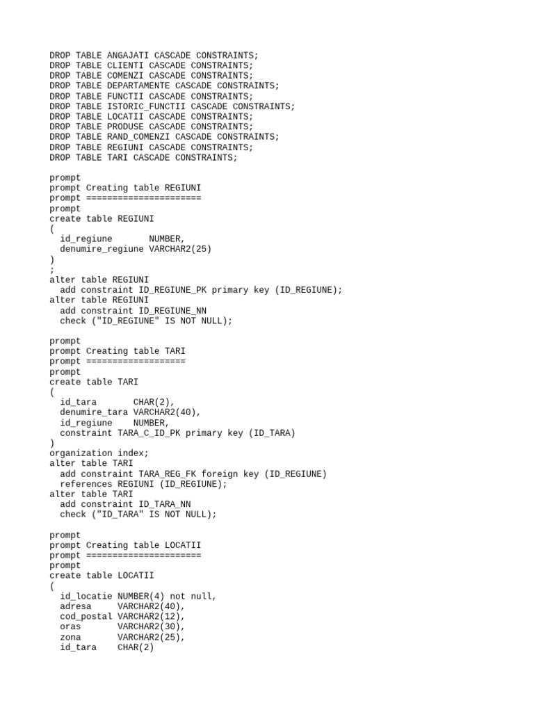 Script Cre Are BD | Download Free PDF | Data Model | Data Management