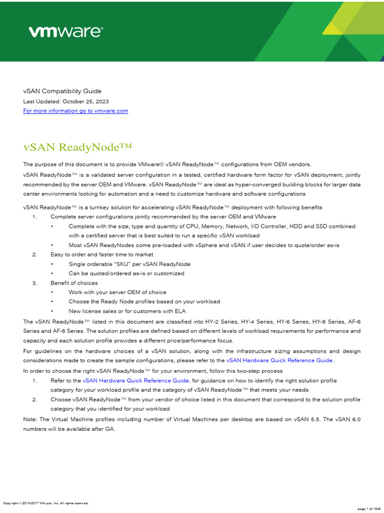 Vi Vsan RN Guide | PDF | Solid State Drive | Intel