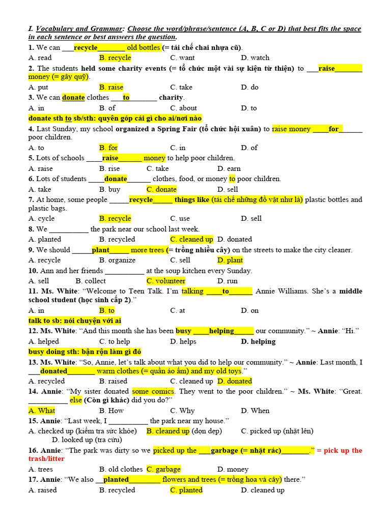SW7 Unit 4 Lesson 2 Sua Bai | PDF