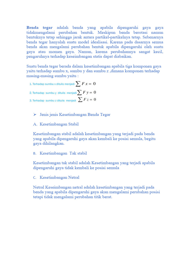Kesetimbangan Fisika I | PDF