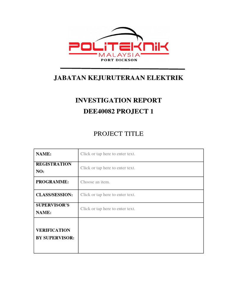 Investigation Report Template | PDF | Usability | Return On Investment