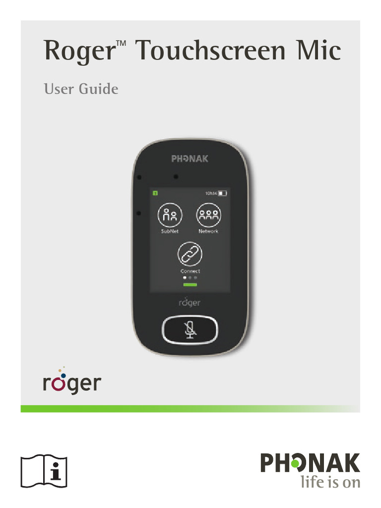User Guide Roger Touchscreen Mic GB V1 | PDF | Electromagnetic ...