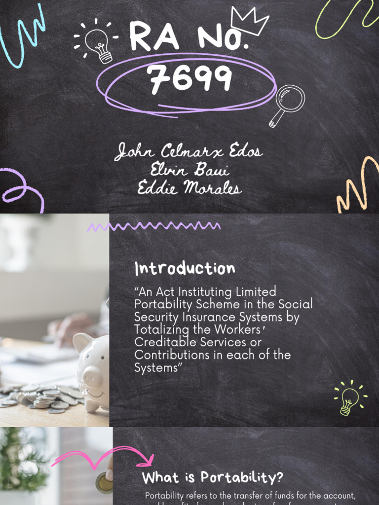 Group 3 RA No. 7699 Limited Portability Law | PDF