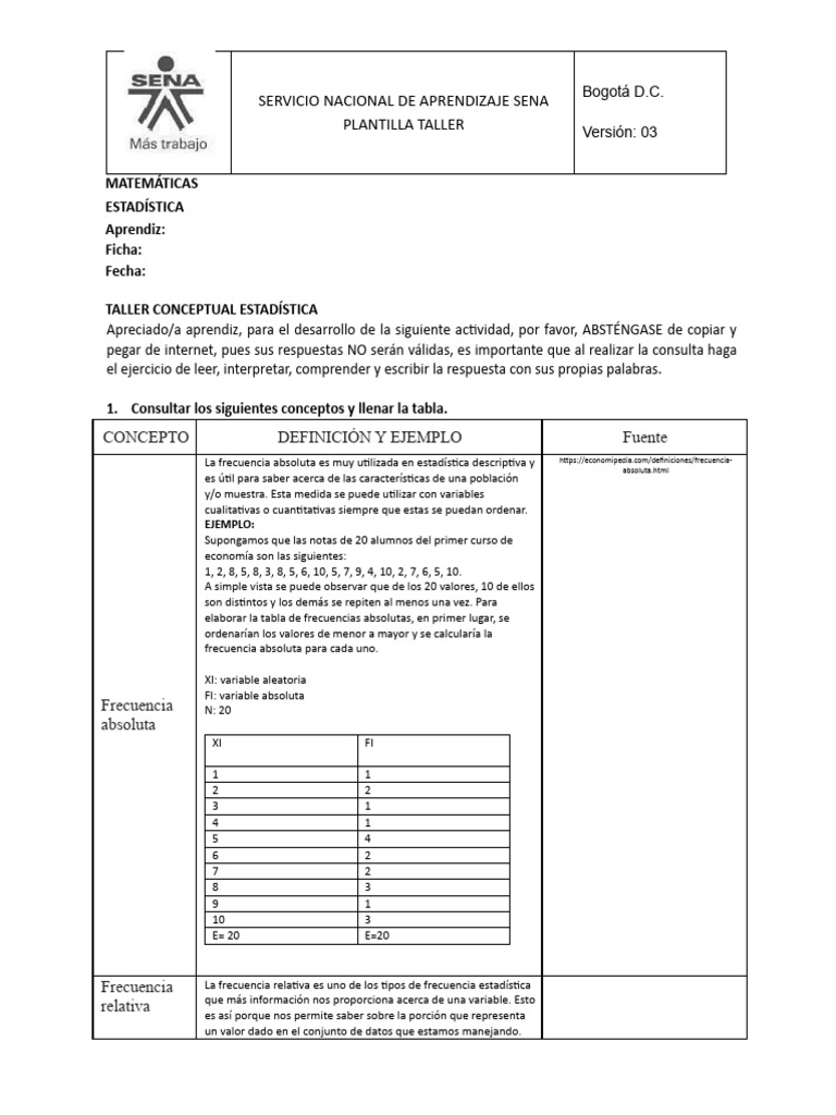 Estadistica Johander | PDF | Estadísticas