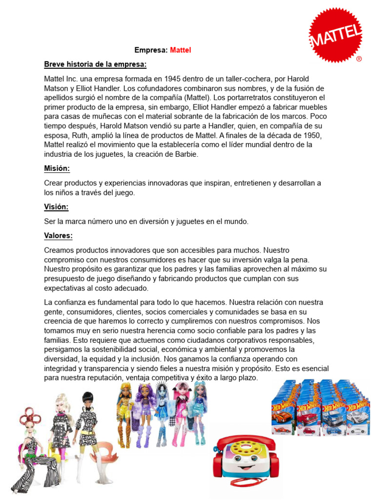 Mattel Admon | PDF | Barbie | Business