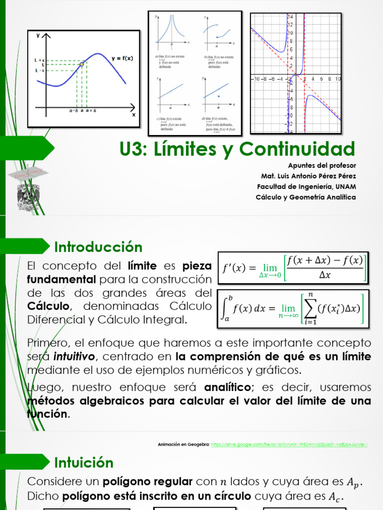 Límites y Continuidad en Cálculo | PDF | Límite (Matemáticas) | Función ...