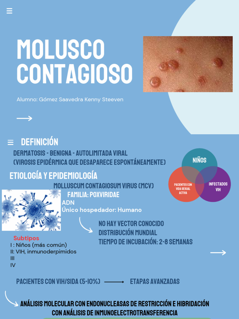 MOLUSCO CONTAGIOSO Presentación - Gómez Saavedra Kenny | PDF ...