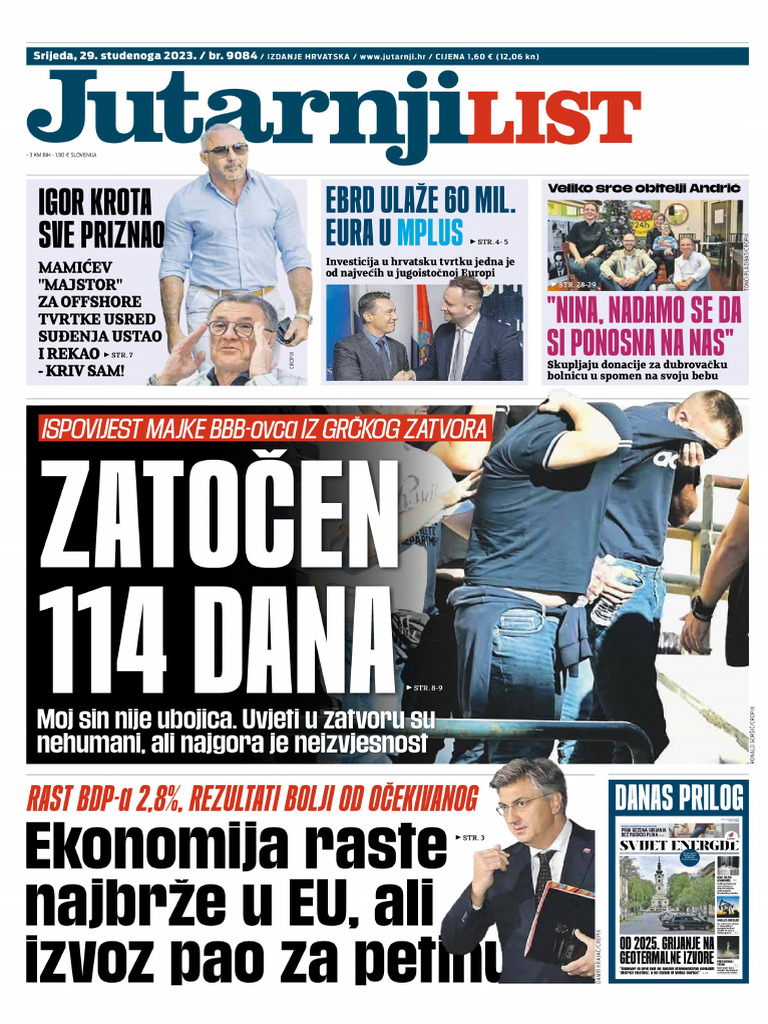 Jutarnji 29. Studenoga | PDF