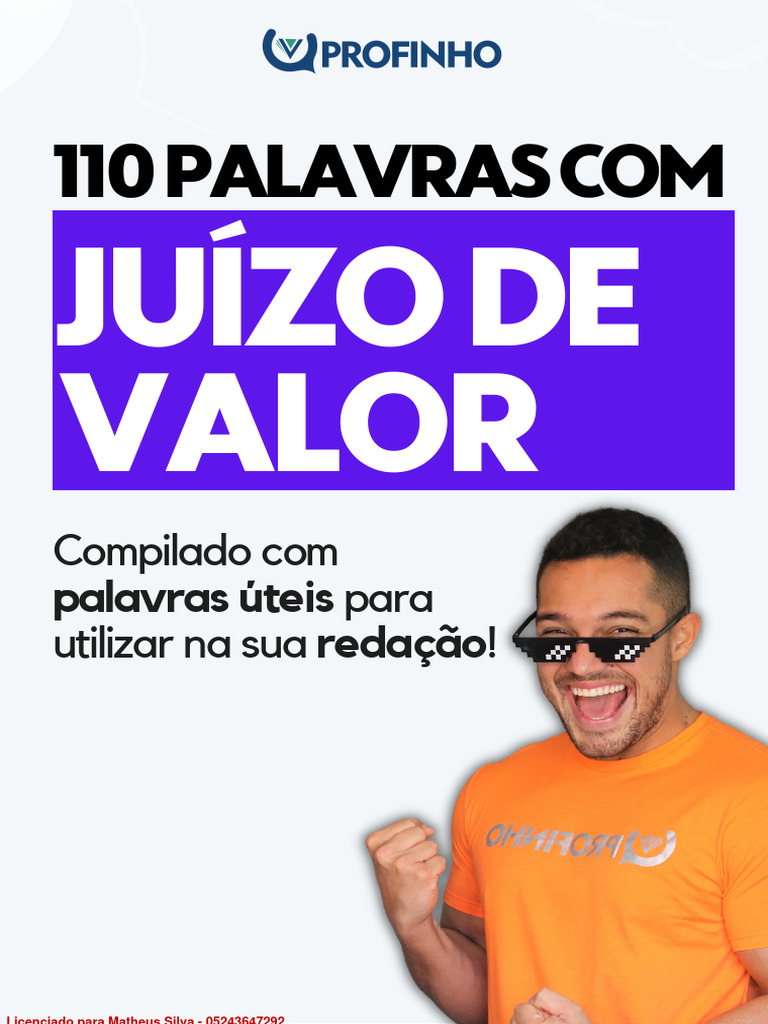 110 Palavras Com Juizo de Valor | PDF