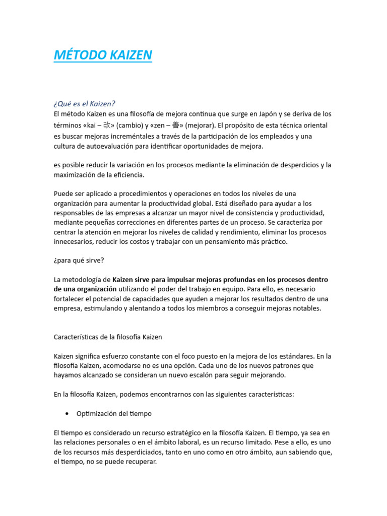 Kaizen . | PDF | Business
