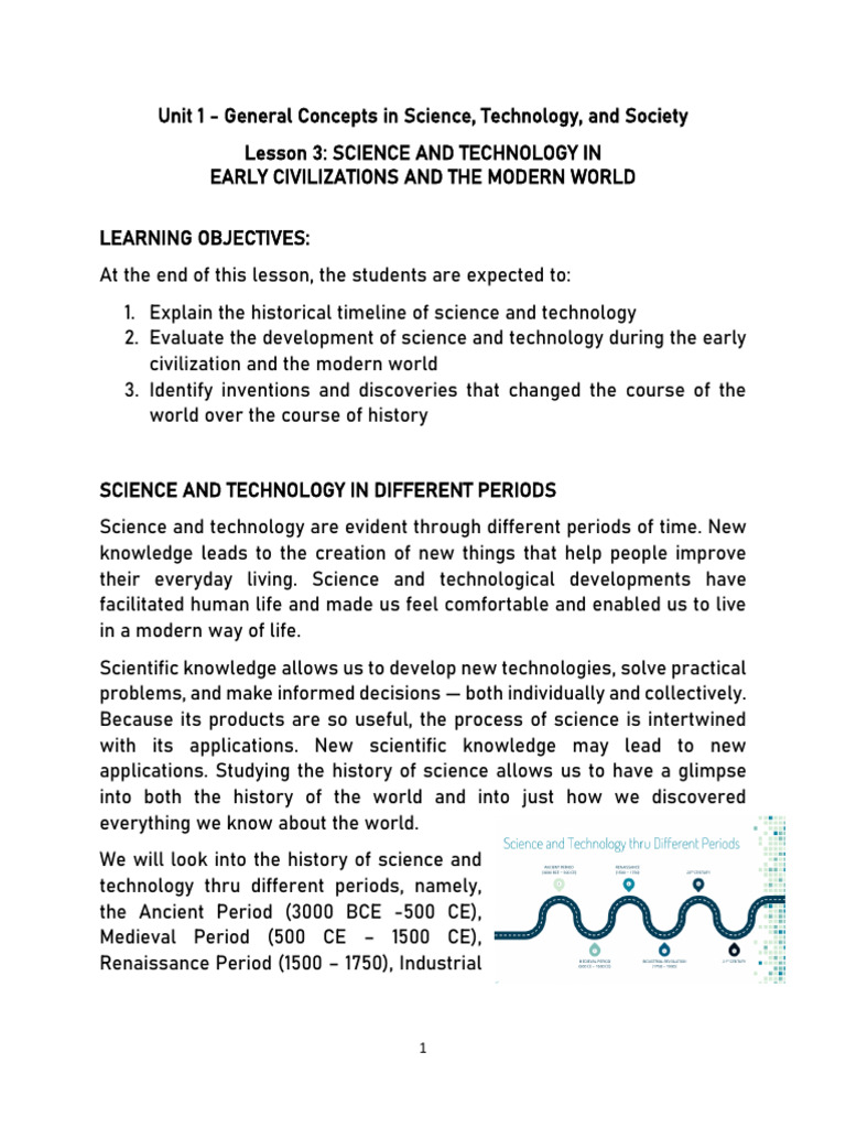 STS - Unit 1 - Lesson 3 | PDF | Science | Engines