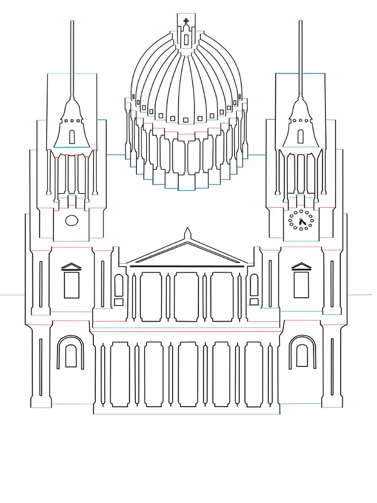 Plantilla Catedral Kirigami | PDF