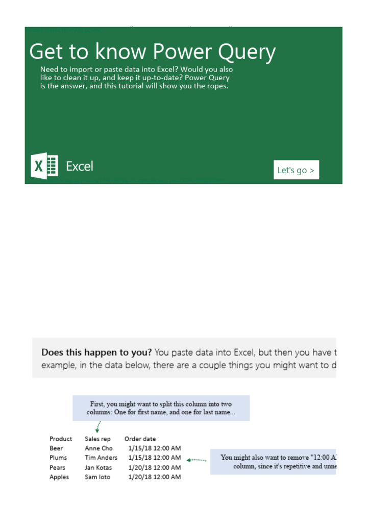 Power Query Tutorial1 | Download Free PDF | Microsoft Excel | Drink