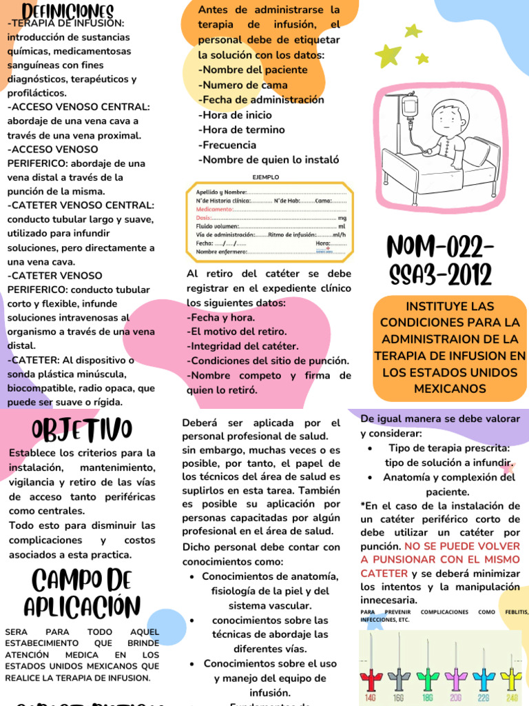 Tríptico NOM 022 SSA3 2012 | PDF | Enfermedades y trastornos | Cuidado de la salud