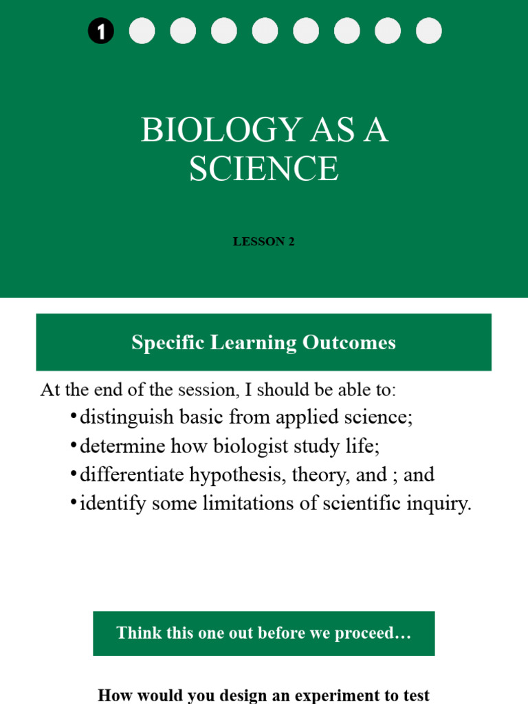 Biology Science Methods & Concepts | PDF | Scientific Method | Experiment