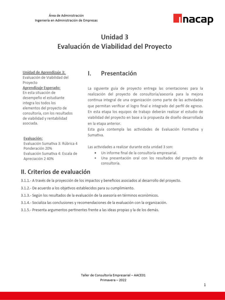 AACE01 U3 Guia ABPro | PDF | Evaluación | Diseño