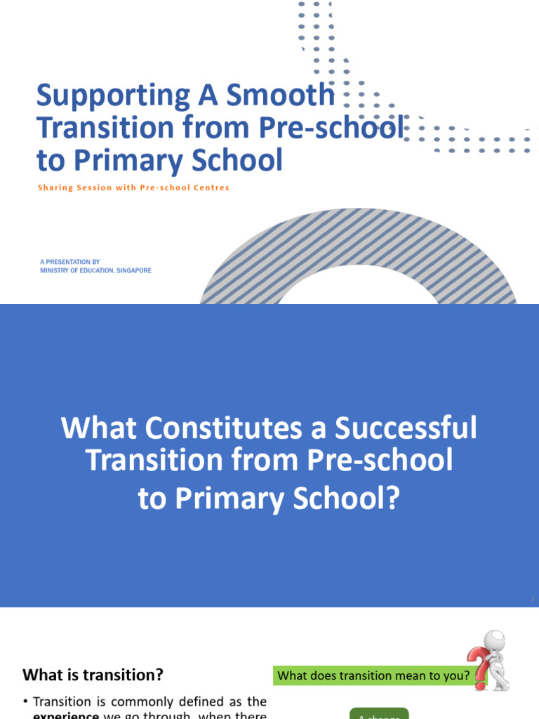 Supporting Transition From Preschool To Primary School | Download Free ...