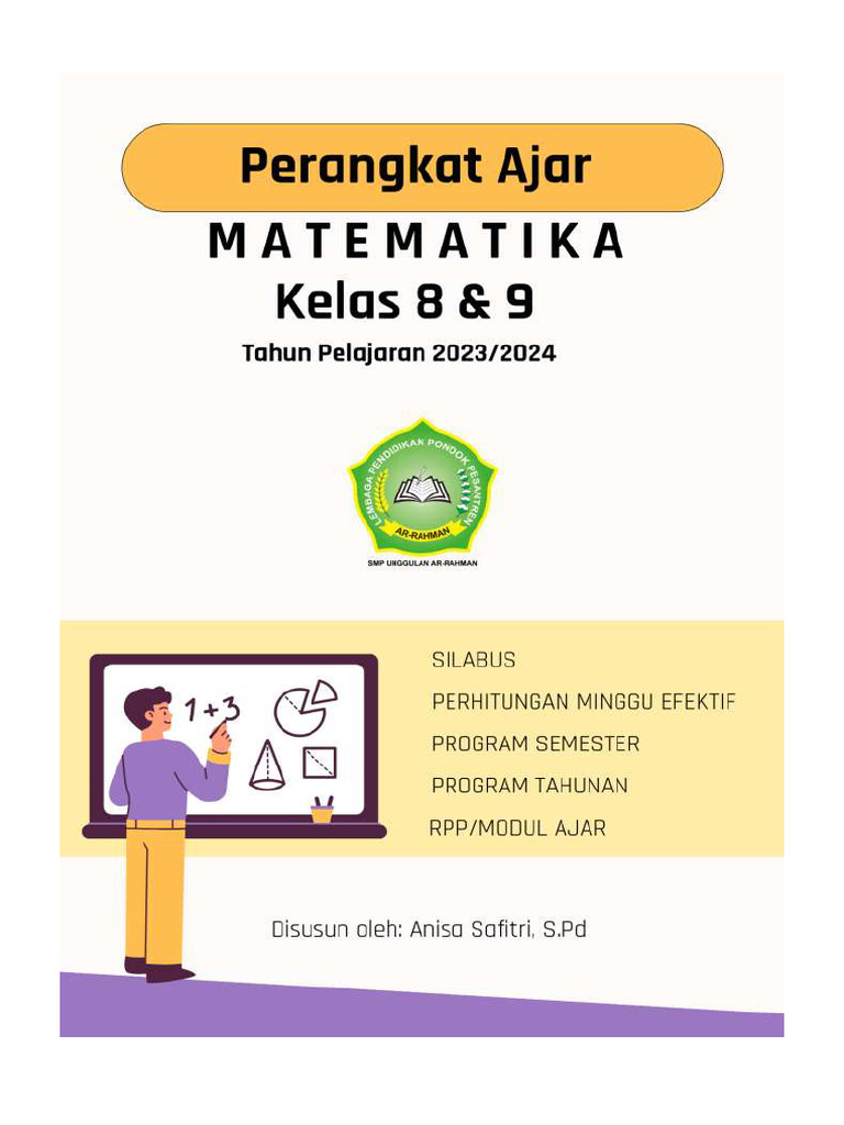Perangkat Ajar MTK Kelas 8 9 | PDF
