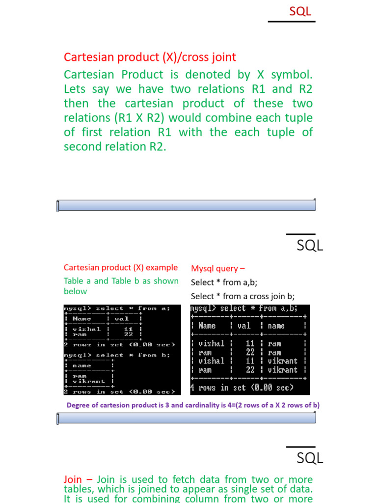 SQL Joins | PDF | Table (Database) | Sql