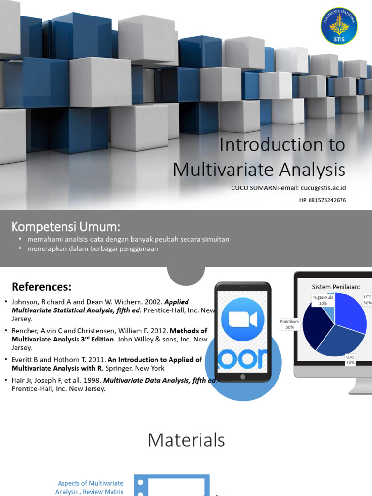 Pertemuan1a-Introduction To Multivariate Analysis | PDF | Statistics | Data Analysis