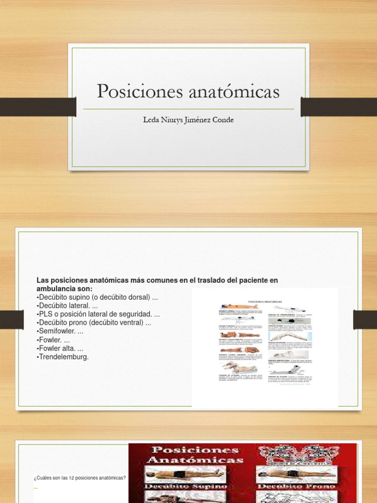 Posiciones Anatómicas | PDF