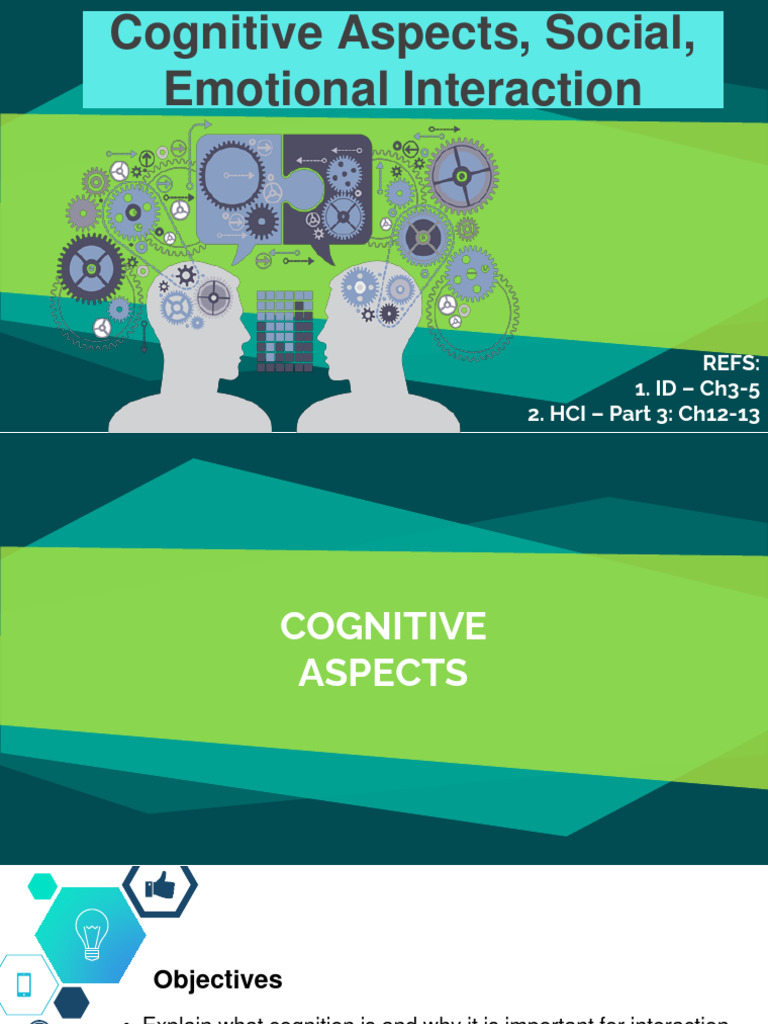Ch567 Cognitive SOCIAL Emotional INTERACTION | PDF | Human–Computer ...