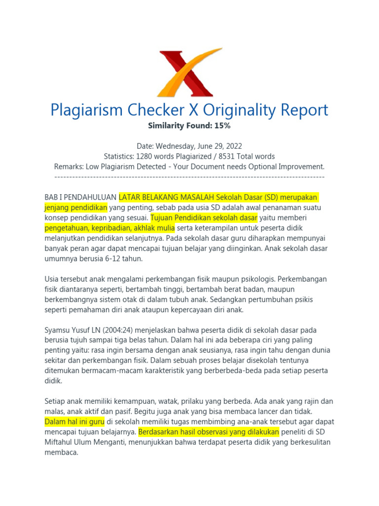 Plagiasi Skripsi 15% | PDF