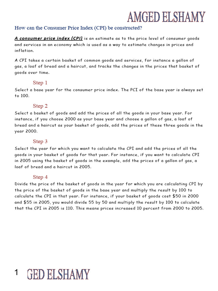 How CPI Calc | PDF