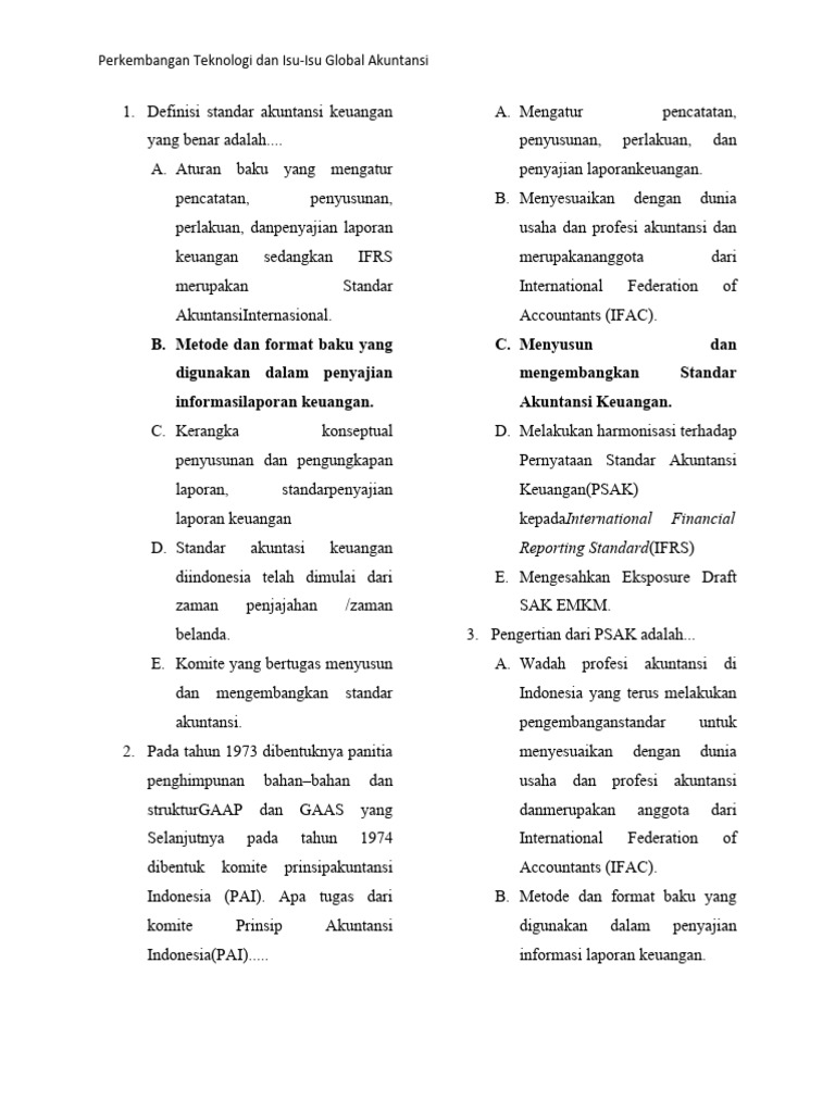 Perkembangan Teknologi Di Industri Dan Dunia Kerja Serta Isu Isu Global ...