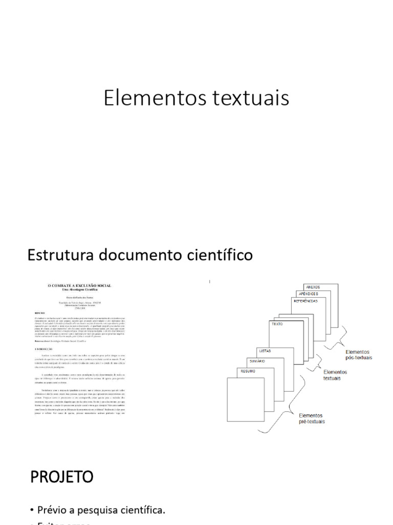 Elementos Textuais | PDF