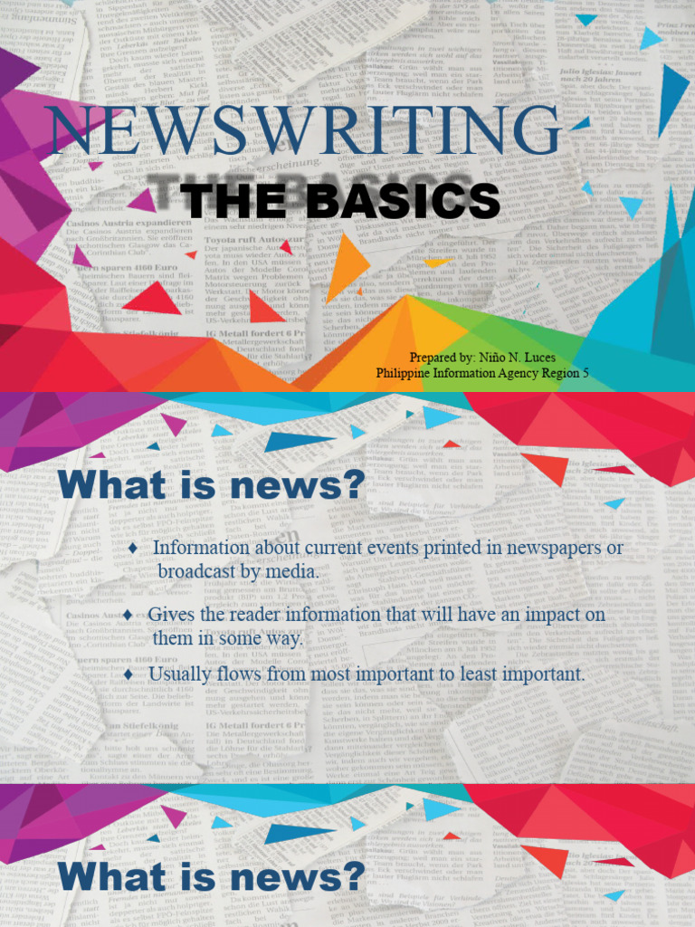 Newswriting Essentials and Techniques | PDF | Interview | News