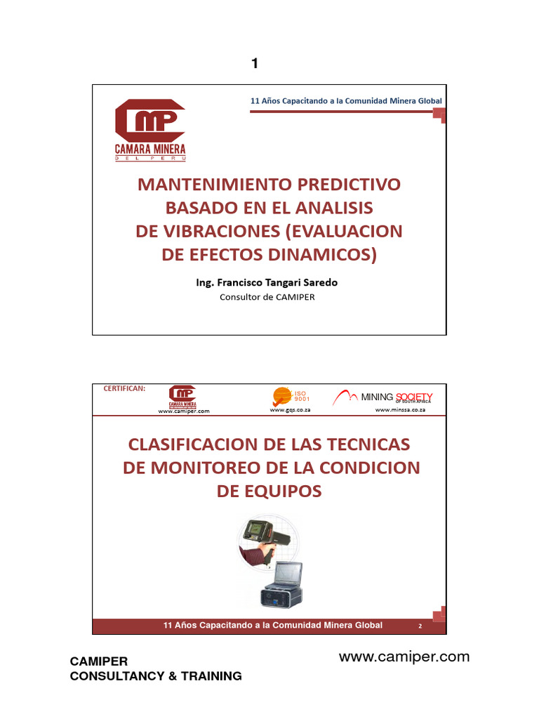 Mantenimiento Predictivo Basado en El Analisis de Vibraciones ...