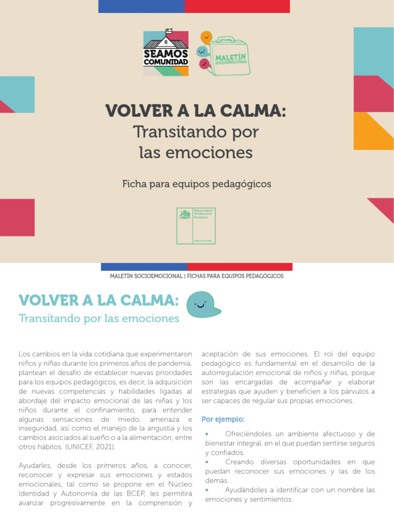 Volver A La Calma Transitando Por Las Emociones | PDF | Las emociones ...
